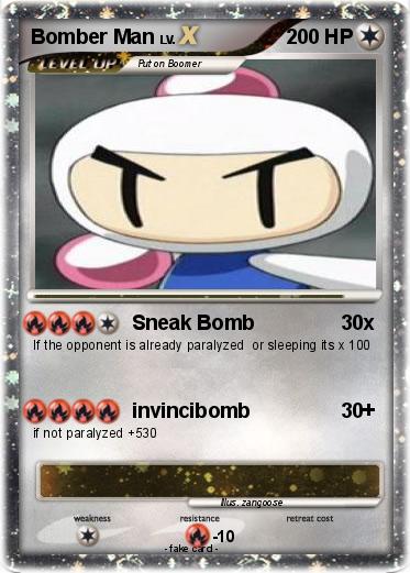 Pokémon Bomber Man 2 2 - Sneak Bomb - My Pokemon Card