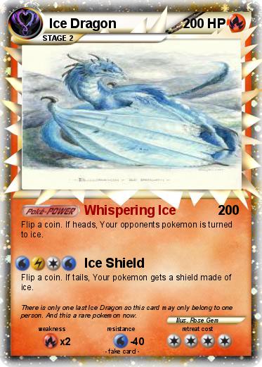 Pokémon Ice Dragon 233 233 - Whispering Ice - My Pokemon Card