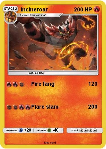 Pokémon Incineroar 112 112 - Fire fang - My Pokemon Card