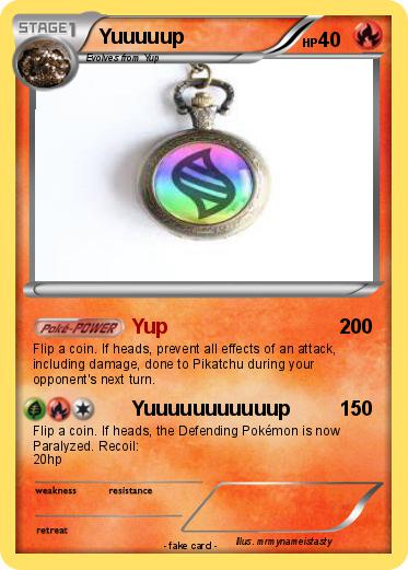 Pokémon Yuuuuup - Yup - My Pokemon Card