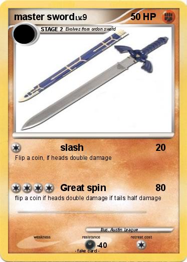 Pokémon master sword 6 6 - slash - My Pokemon Card