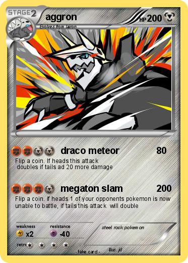 Pokémon aggron 379 379 - draco meteor - My Pokemon Card