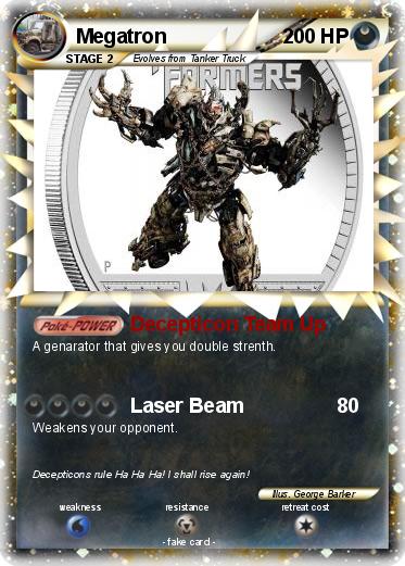 Pokémon Megatron 142 142 - Decepticon Team Up - My Pokemon Card