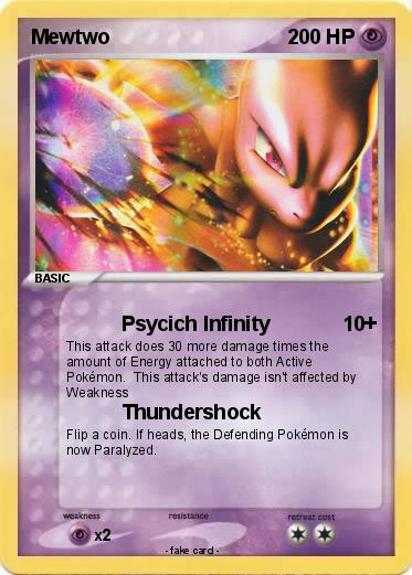 Pokémon Mewtwo 7087 7087 - Psycich Infinity - My Pokemon Card