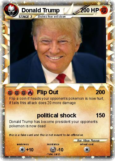 Pokémon Donald Trump 1032 1032 - Flip Out - My Pokemon Card