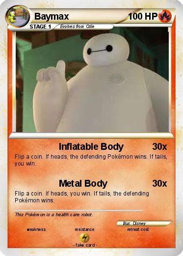 Pokémon Baymax 47 47 - Inflatable Body - My Pokemon Card