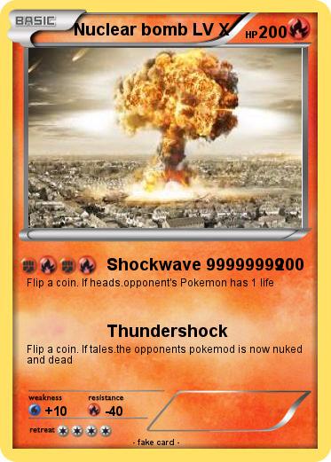 Pokémon Nuclear bomb LV X - Shockwave 99999999 - My Pokemon Card