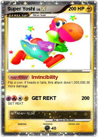 Pokémon Super Yoshi 80 80 - Invincibility - My Pokemon Card