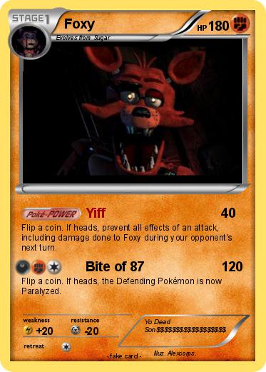 Pokémon Foxy 961 961 - Yiff - My Pokemon Card