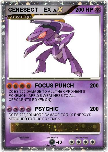 Pokémon GENESECT EX 17 17 - FOCUS PUNCH - My Pokemon Card