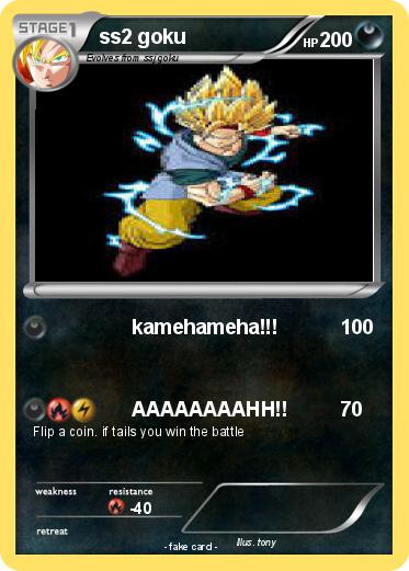 Pokémon ss2 goku 11 11 - kamehameha!!! - My Pokemon Card