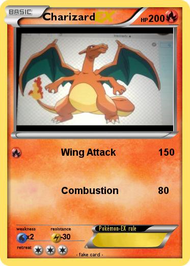 Pokémon Charizard 8541 8541 - Wing Attack - My Pokemon Card