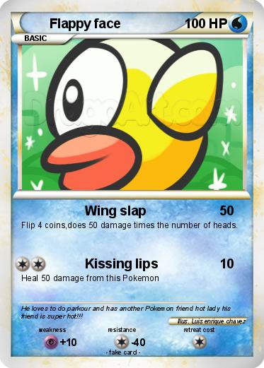 Pokémon Flappy face - Wing slap - My Pokemon Card