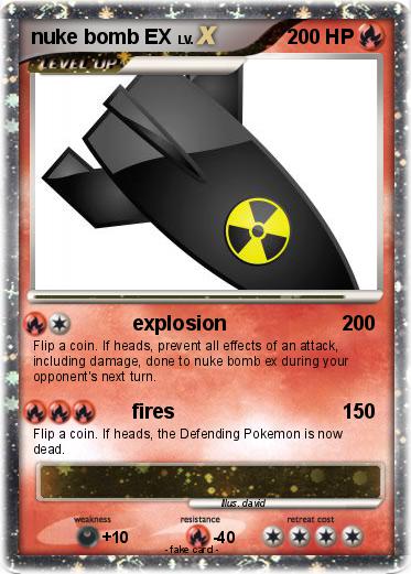 Pokémon nuke bomb EX 2 2 - explosion - My Pokemon Card