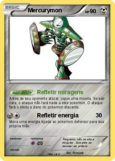 Pokémon Mercurymon 1 1 - Refletir miragens - My Pokemon Card