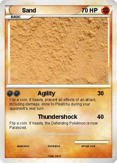 Pokémon Sand 170 170 - Agility - My Pokemon Card