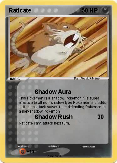 Pokémon Raticate 46 46 - Shadow Aura - My Pokemon Card