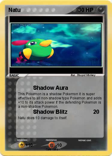 Pokémon Natu 24 24 - Shadow Aura - My Pokemon Card