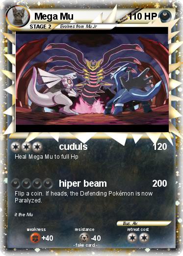 Pokémon Mega Mu - cuduls - My Pokemon Card