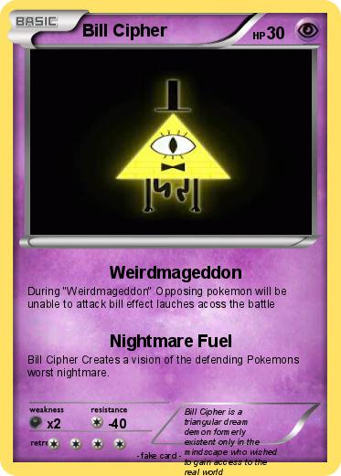 Pokémon Bill Cipher 155 155 - Weirdmageddon - My Pokemon Card