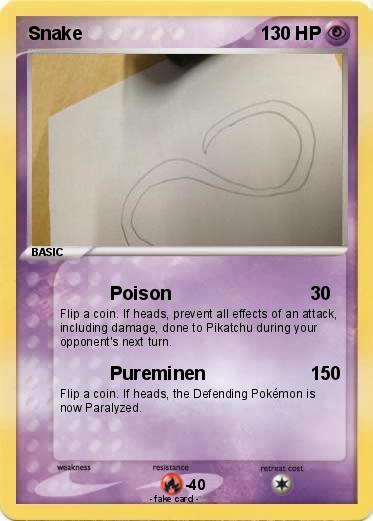 Pokémon Snake 603 603 - Poison - My Pokemon Card
