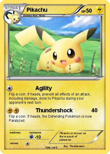 Pokémon Pikachu 12096 12096 - Agility - My Pokemon Card