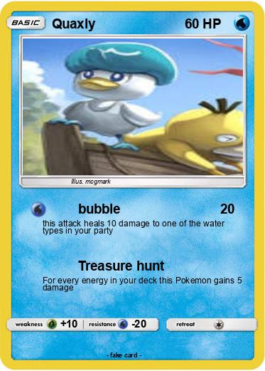 Pokémon Quaxly 4 4 - bubble - My Pokemon Card