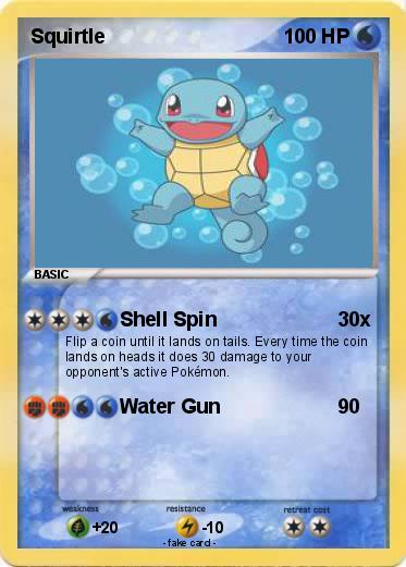 Pokémon Squirtle 1366 1366 - Shell Spin - My Pokemon Card