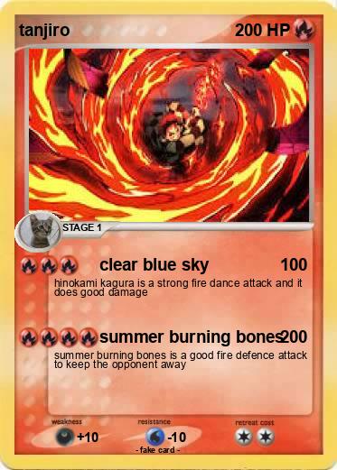 Pokémon tanjiro 185 185 - clear blue sky - My Pokemon Card