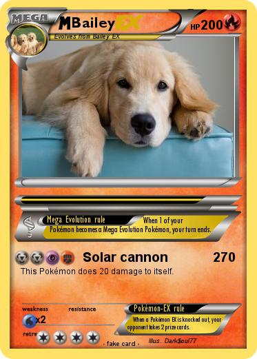Pokémon Bailey 198 198 - Solar cannon 270 - My Pokemon Card