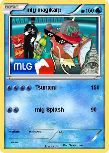 Pokémon mlg magikarp 17 17 - Tsunami - My Pokemon Card