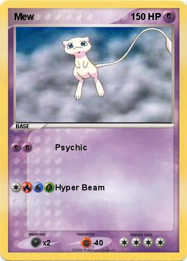 Pokémon Mew 1001 1001 - Psychic - My Pokemon Card
