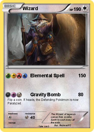 Pokémon Wizard 334 334 - Elemental Spell - My Pokemon Card