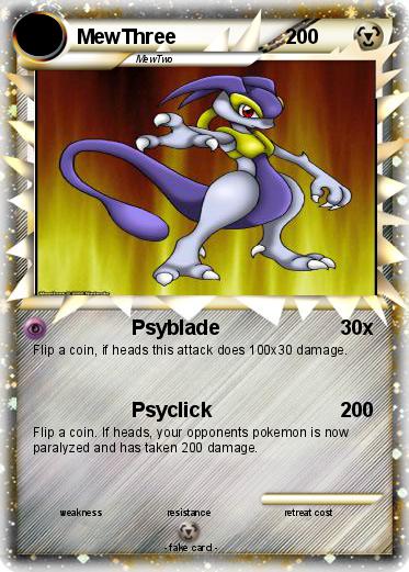 Pokémon MewThree 1245 1245 - Psyblade - My Pokemon Card