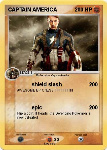 Pokémon CAPTAIN AMERICA 434 434 - shield slash - My Pokemon Card