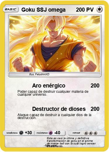 Pokémon Goku SSJ omega - Aro enérgico - Mi carta pokémon