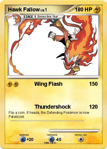 Pokémon Hawk Fallow - Wing Flash - My Pokemon Card