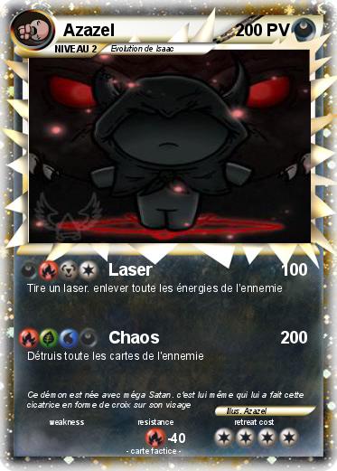 Pokémon Azazel 20 20 - Laser - Ma carte Pokémon