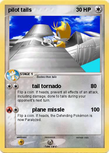 Pokémon pilot tails - tail tornado - My Pokemon Card