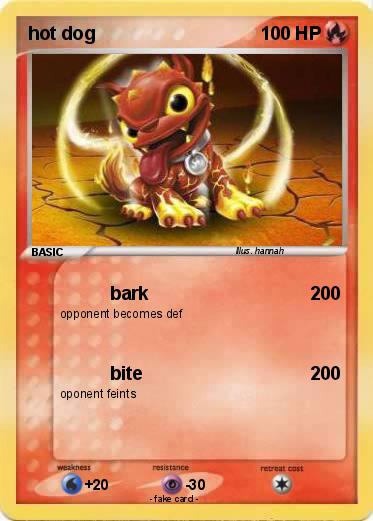 Pokémon hot dog 390 390 - bark - My Pokemon Card
