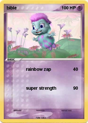 Pokémon bible 8 8 - rainbow zap - My Pokemon Card