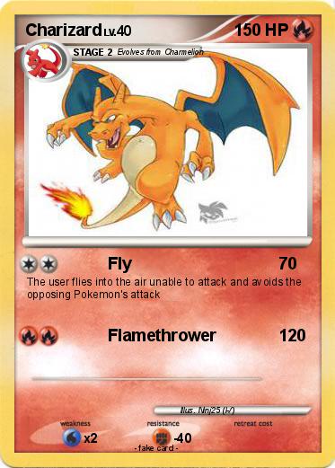 Pokémon Charizard 8082 8082 - Fly - My Pokemon Card