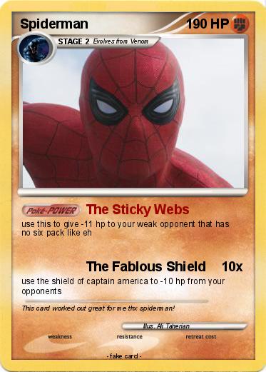 Pokémon Spiderman 764 764 - The Sticky Webs - My Pokemon Card