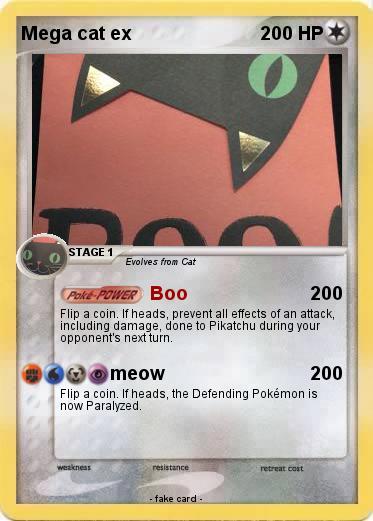 Pokémon Mega cat ex 4 4 - Boo - My Pokemon Card