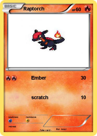 Pokémon Raptorch 2 2 - Ember - My Pokemon Card