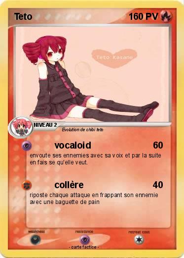 Pokémon Teto 5 5 - vocaloid - Ma carte Pokémon