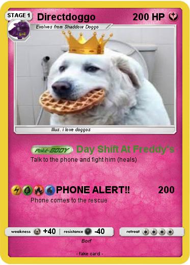 Pokémon Directdoggo - Day Shift At Freddy's - My Pokemon Card