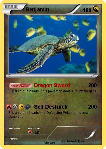 Pokémon Benjamin 312 312 - Dragon Sword - My Pokemon Card