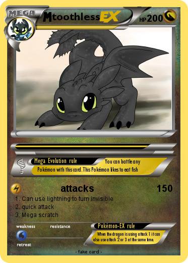 Pokémon toothless 697 697 - attacks - My Pokemon Card