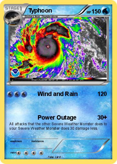 Pokémon Typhoon 20 20 - Wind and Rain - My Pokemon Card